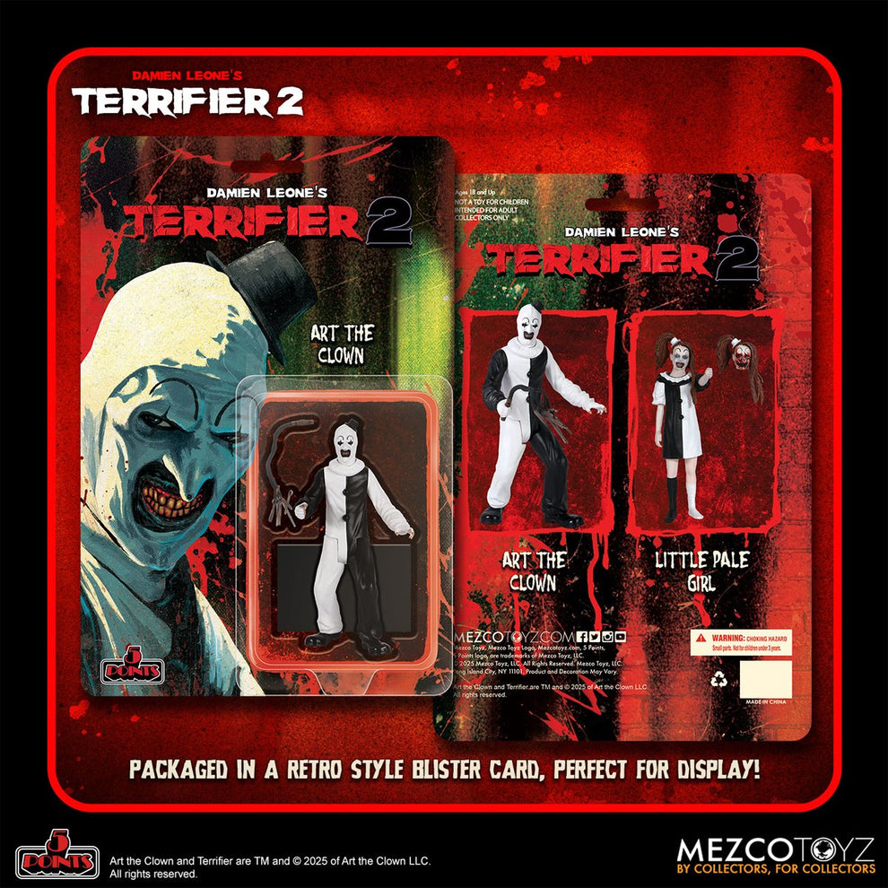 Terrifier 2 - 5 Points Action Figures - Set Of 2 – The Horror Family LLC