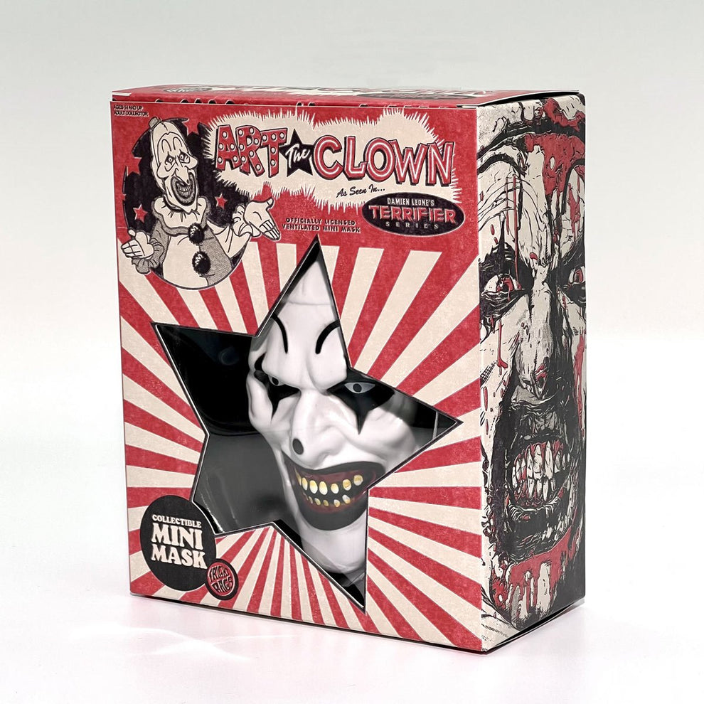 Terrifier: Art The Clown Vintage Mini Mask – The Horror Family LLC