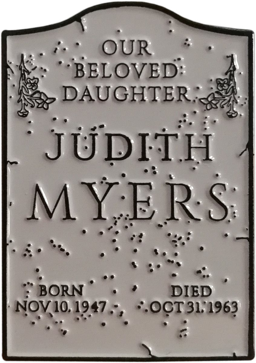 Halloween (1978) Judith Myers Tombstone Enamel Pin – The Horror Family LLC