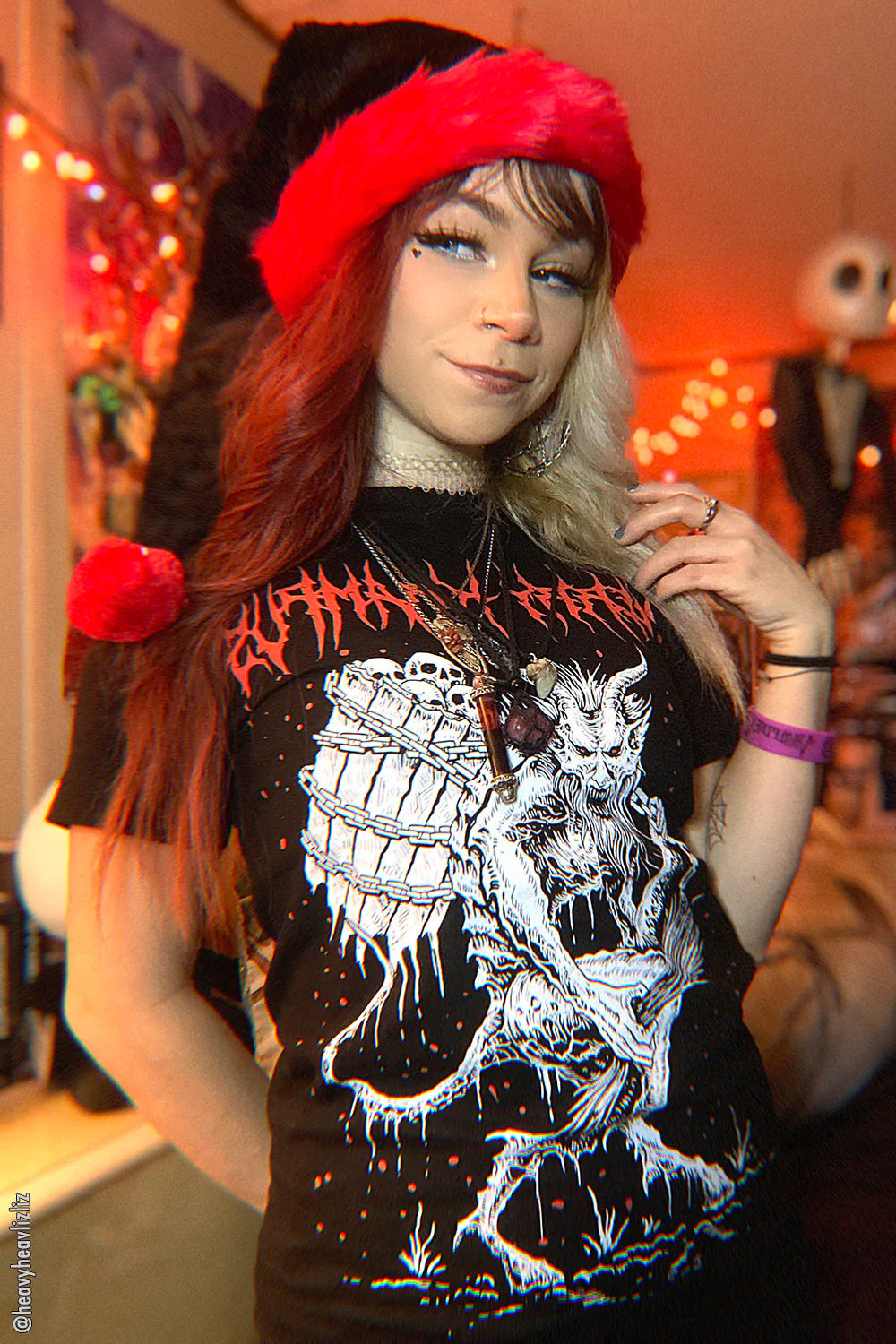 Santa Claws Hat [BLACK/RED] – The Horror Family LLC