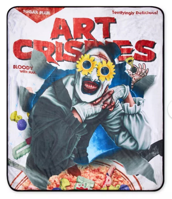 Terrifier Art Crispies Fleece Blanket – The Horror Family LLC
